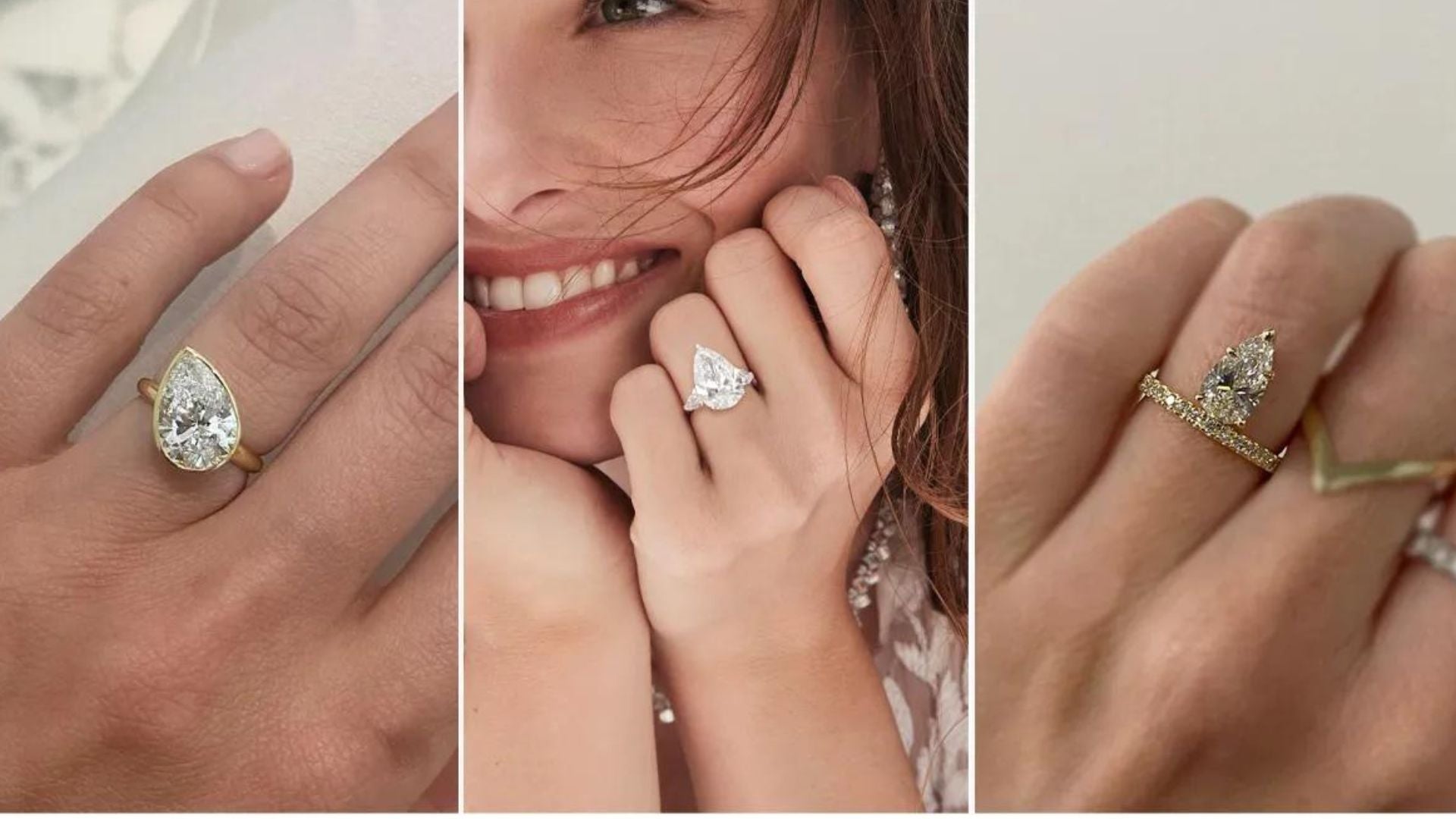 Pear Shape Engagement Rings | Shop Elegant Pear Cut Diamond Rings ...