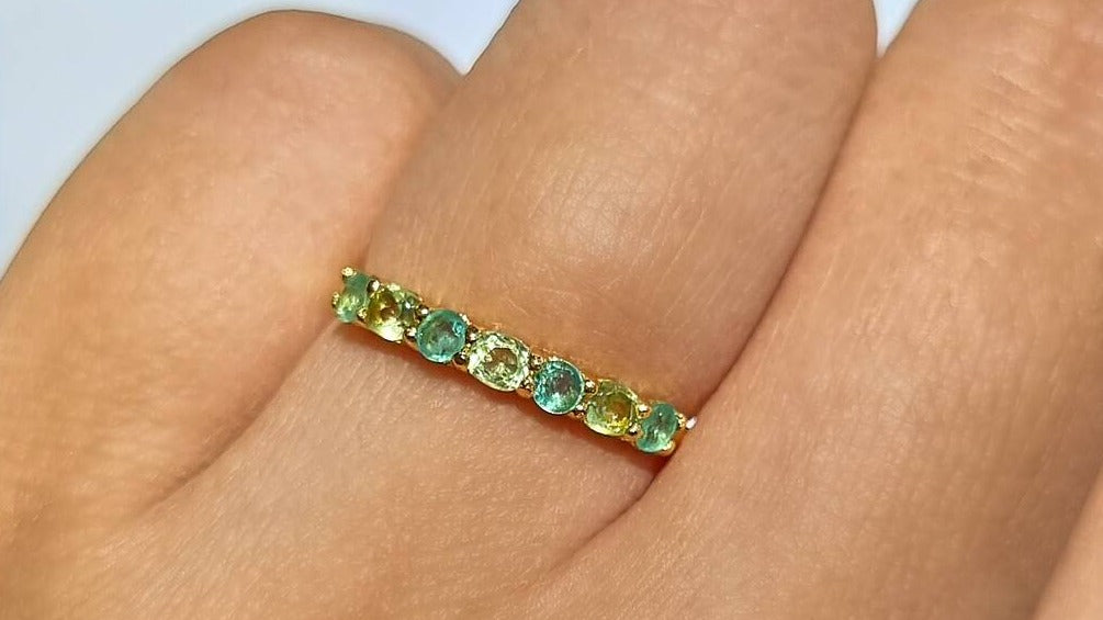 Emerald Eternity Rings – Finediam